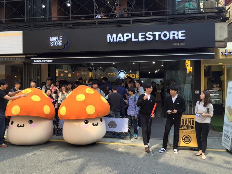 MapleStory Pop-Up Store: Maple Store! | Orange Mushroom's Blog