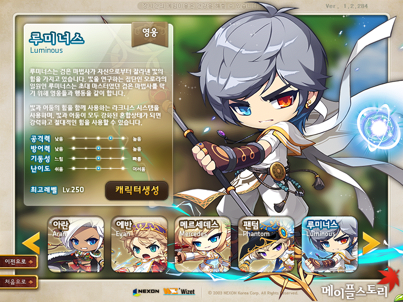 Character Creation (Luminous) | Orange Mushroom's Blog