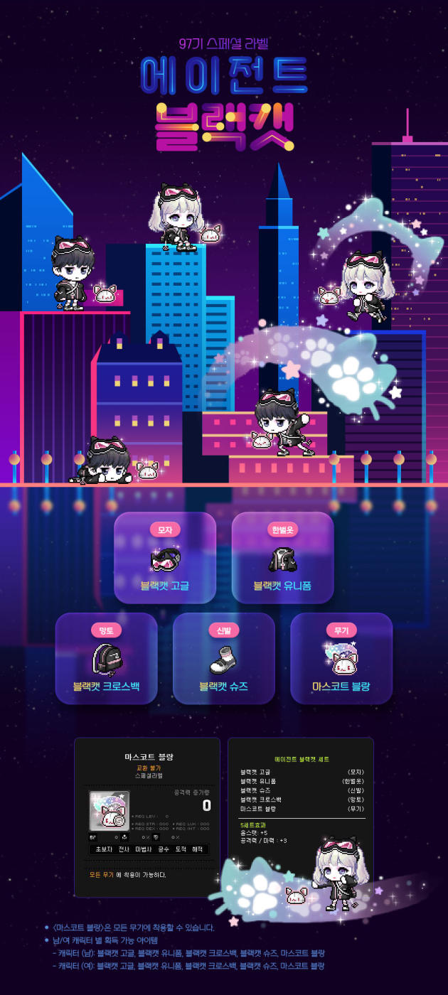 Agent Black Cat Set | Orange Mushroom's Blog